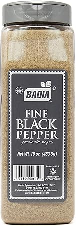 Amazon.com : Badia Black Pepper Ground Fine, 16 Ounce : Grocery Tea ...