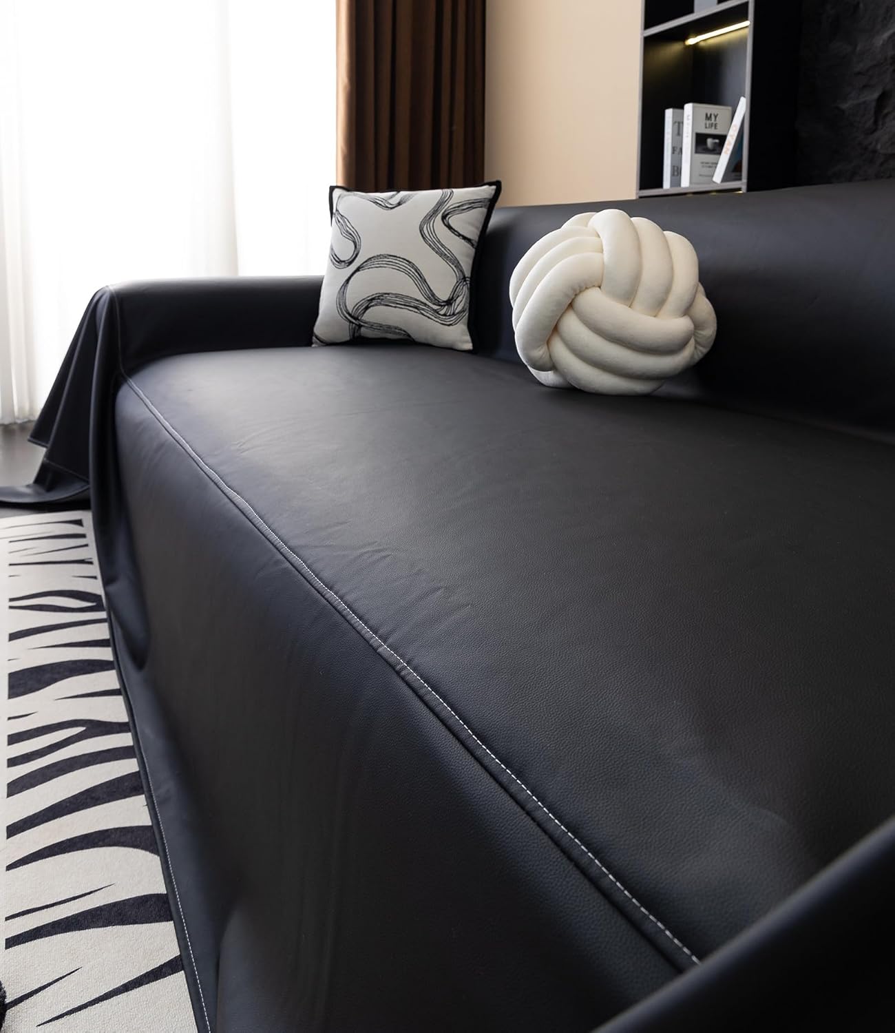 Amazon.com: vctops Waterproof Thick PU Leather Sofa Covers for ...