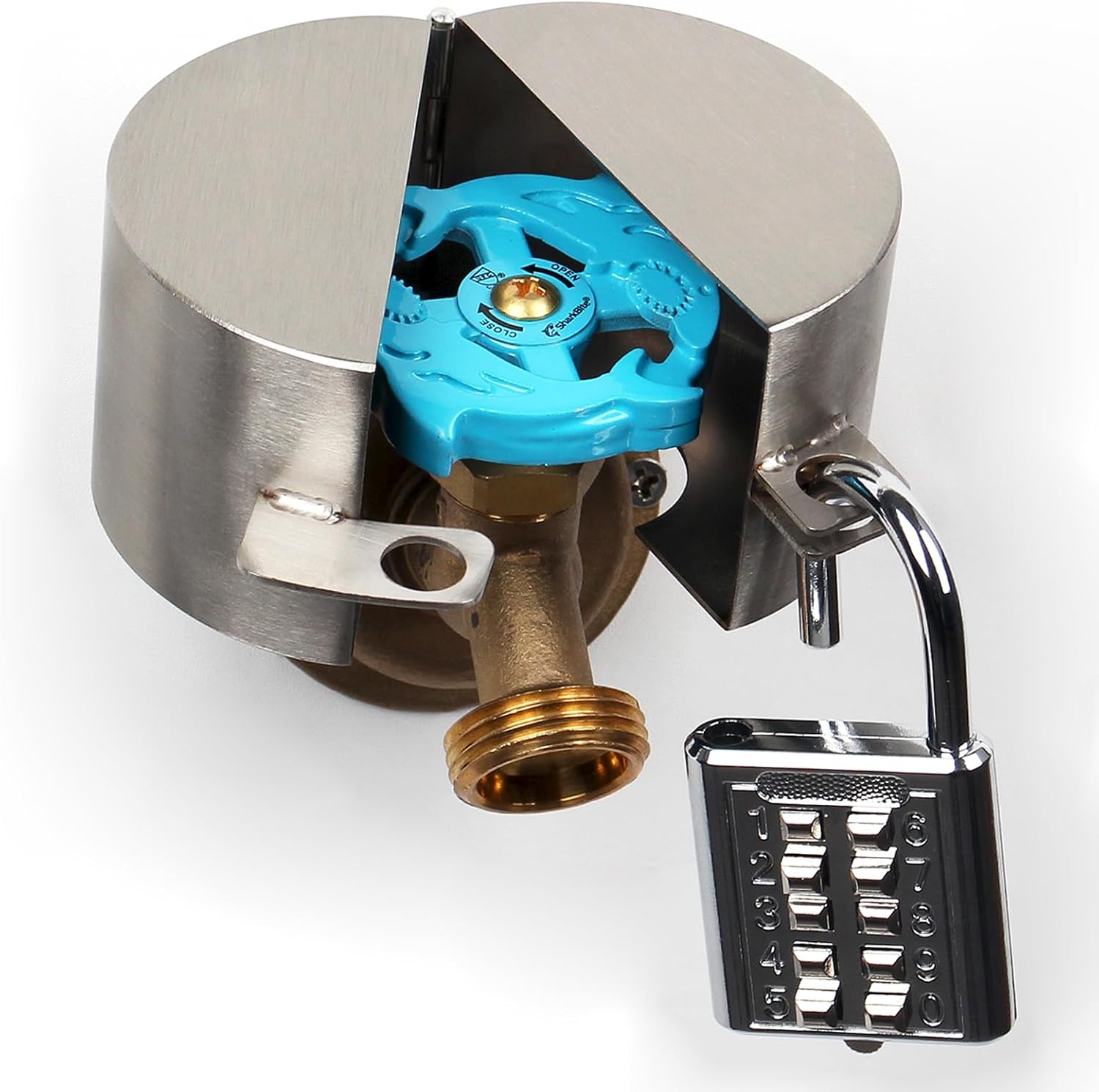 Amazon.com: Posnaland Outdoor Faucet Lock | Water Spigot Lock Stainless ...