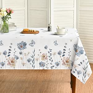Amazon.com: Horaldaily Spring Tablecloth 60×84 Inch Rectangular ...