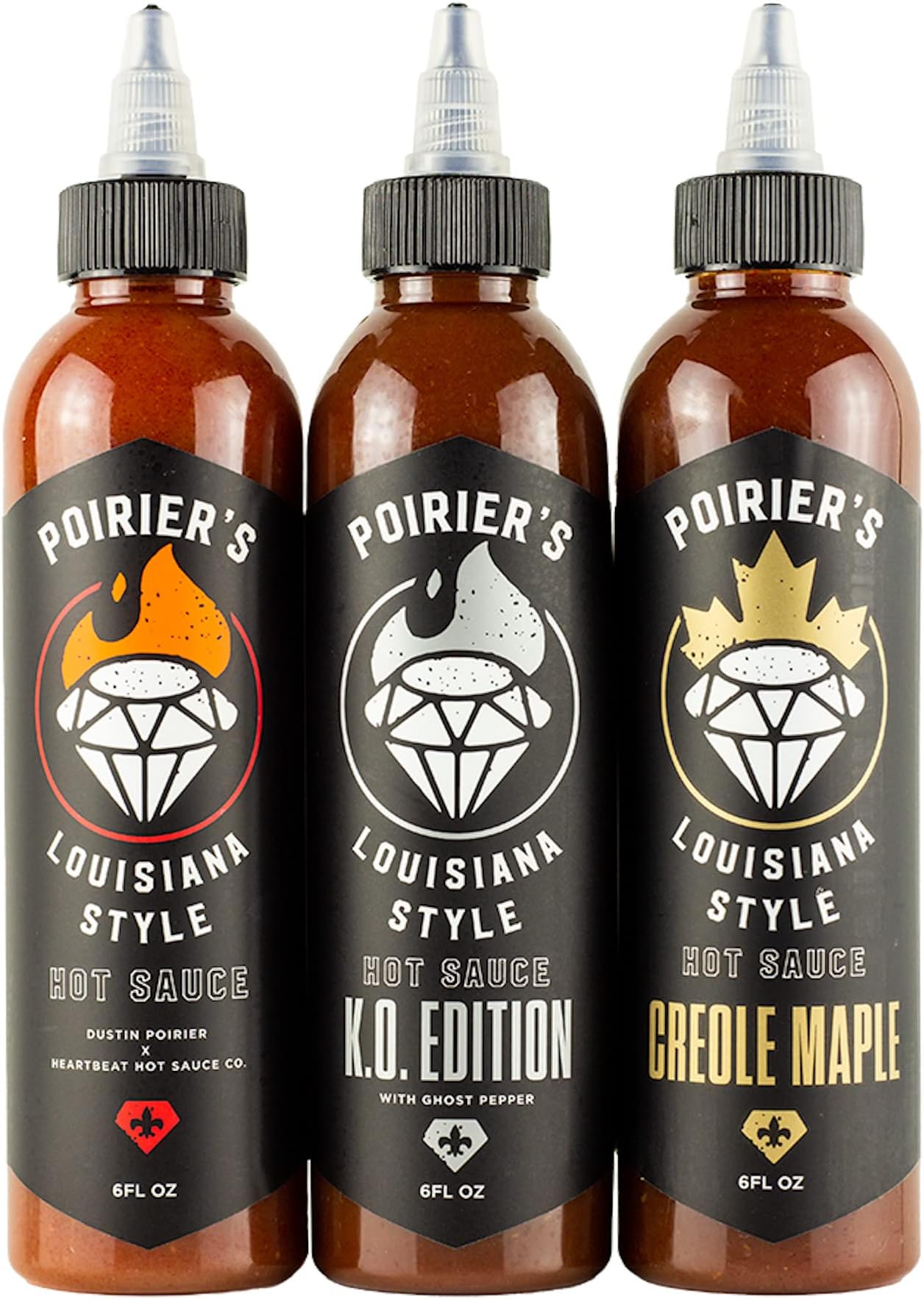 Amazon.com: Heatonist Dustin Poirier's Louisiana Style Hot Sauce Trio ...