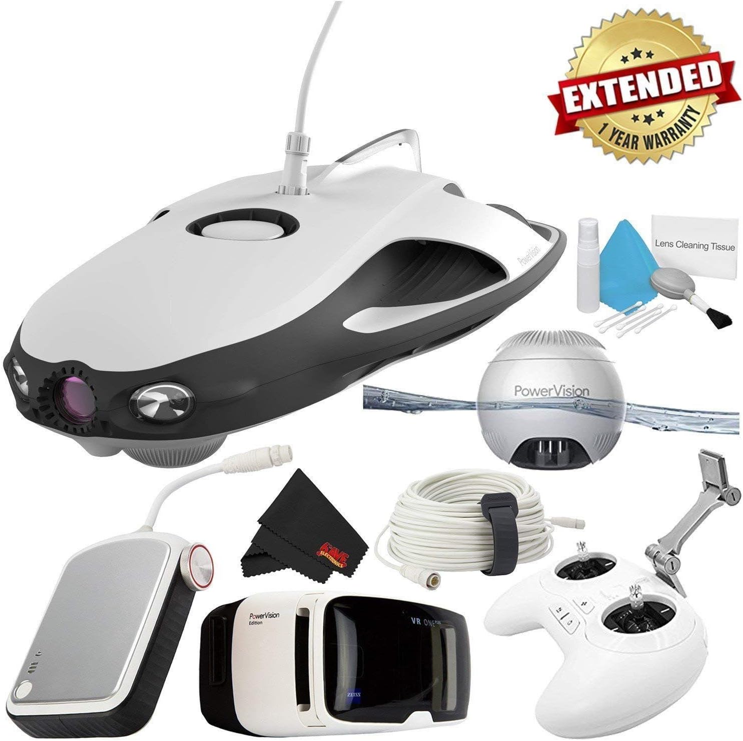 Amazon.com: Power Vision PowerRay Wizard Underwater 4K UHD ROV/Drone ...