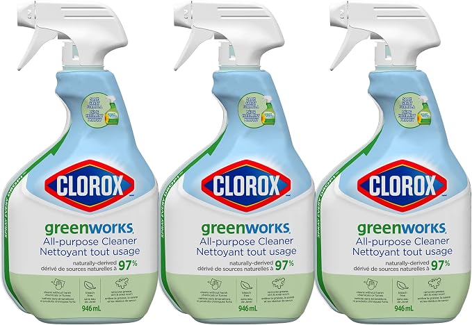 Clorox Green Works All-Purpose Cleaner, 946 mL, Multi-Pack of 3 Sprays ...
