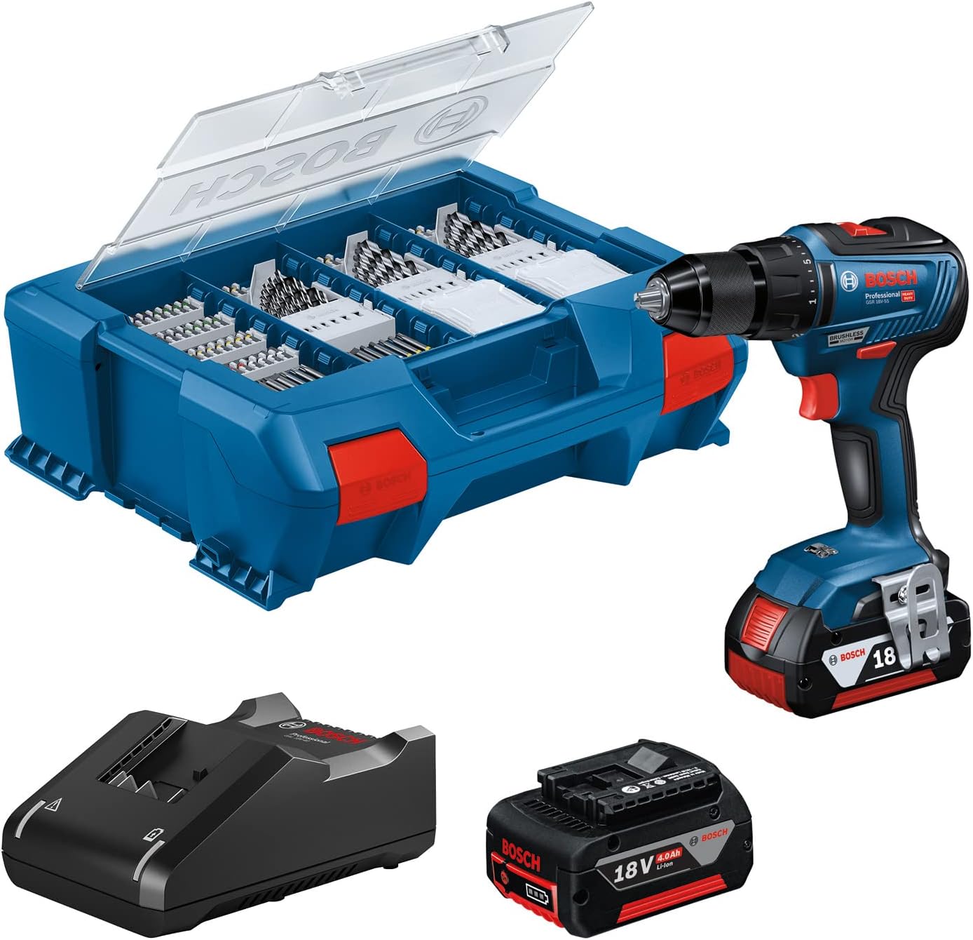Bosch Professional 18V System Akku Bohrschrauber GSR 18-2-LI (max ...