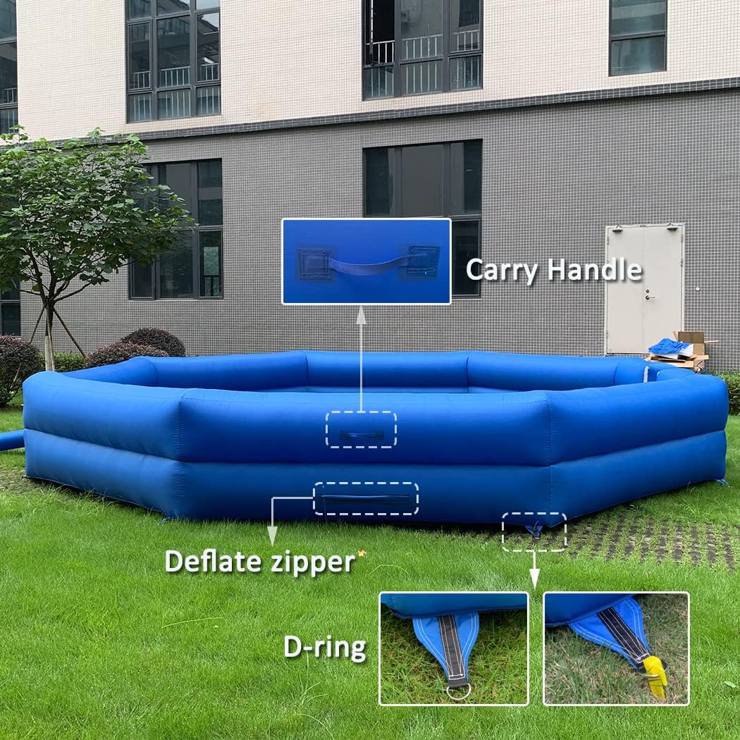 Gaga Ball Pit inflable de 20 pies con soplador de aire, la cancha Gagaball se infla en menos de ...