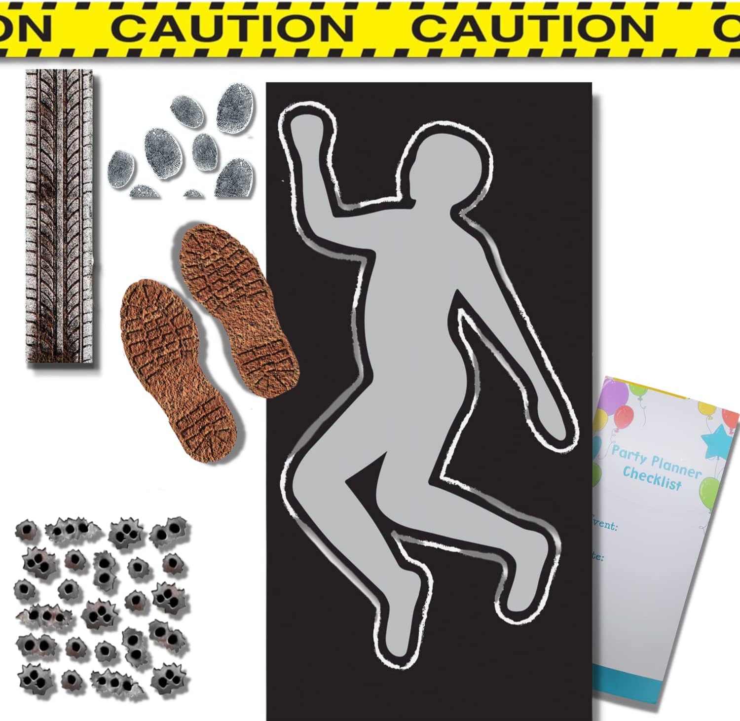 Jorina Murder Mystery Game Night Dinner Party Decorations & Supplies 58 ...