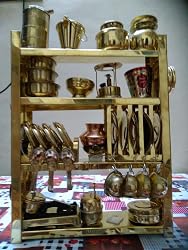 Buy Miniature Brass Kitchen Toy Set bhatukali ( Kids Toys) Online at ...