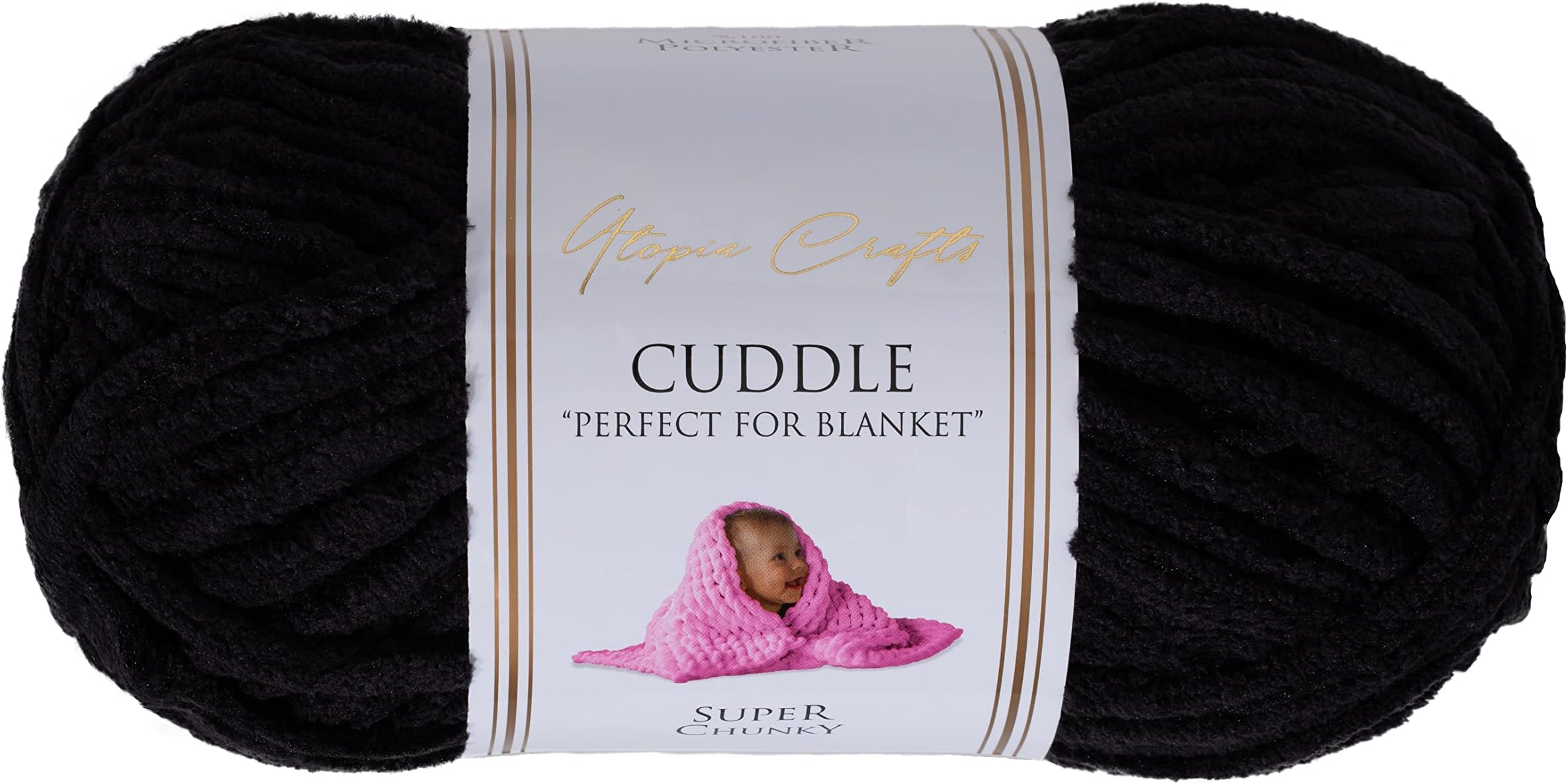 Utopia Crafts Velvet Lux Chenille Super Soft Chunky Yarn for Knitting ...