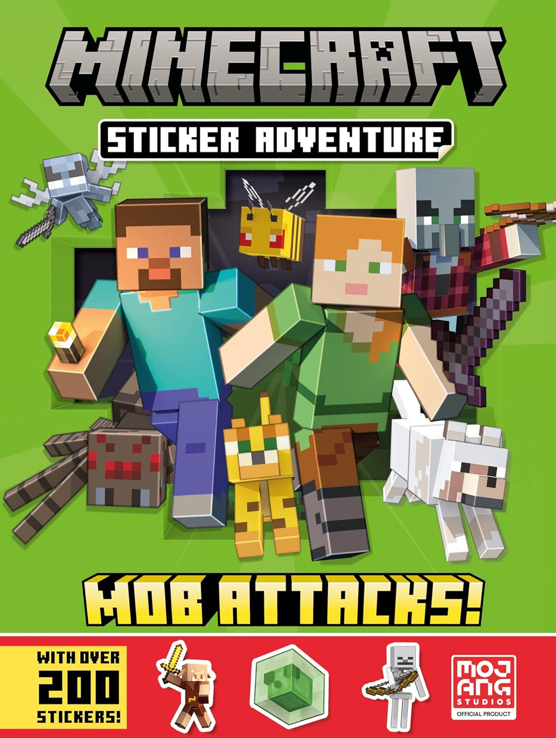 Minecraft Sticker Adventure: Mob Attacks!: A brand-new official sticker ...