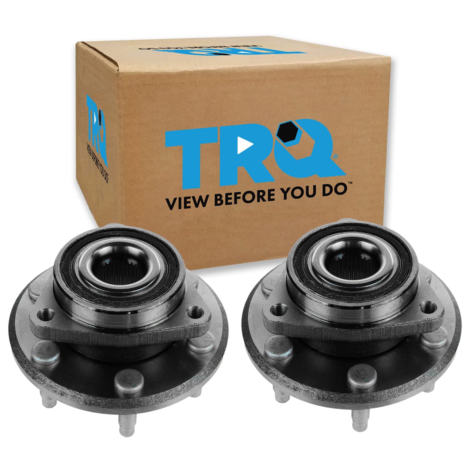 Amazon.com: TRQ Front Rear Wheel Hub Bearings Assembly Set Compatible ...