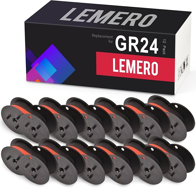 LEMERO Compatible Ribbon Replacement for GR24 BR Sharp El 1197piii ...