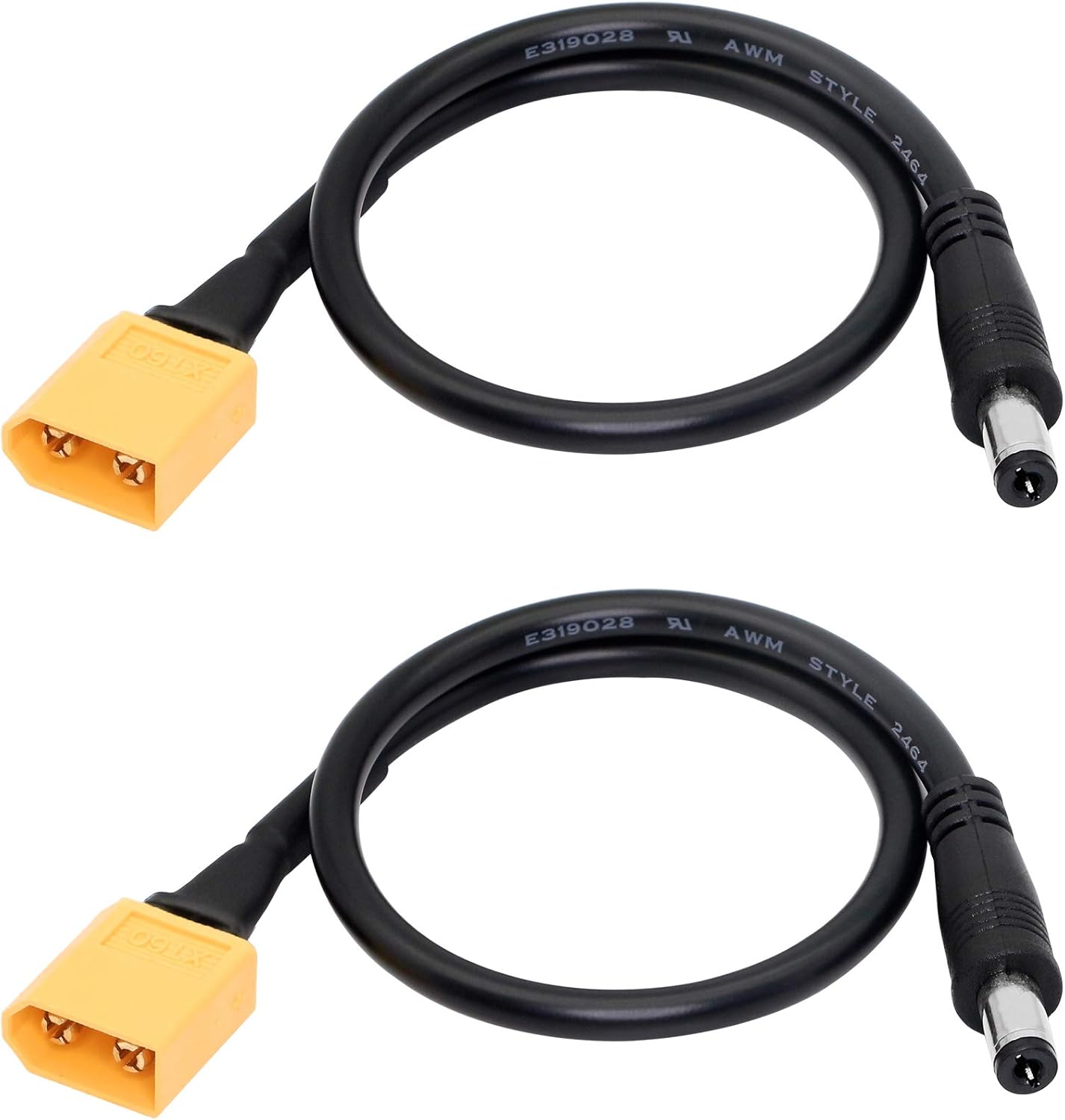 SinLoon XT60 Adapter Cable XT60 Charging Cable XT60 Male Bullet Connector to Male DC 5.5mm X 2 ...