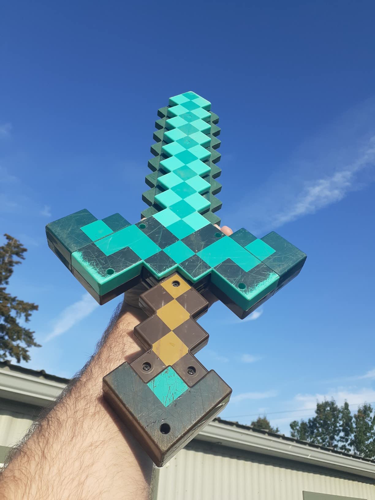 Amazon.com: Bundle of Mattel Minecraft Toys, Sword and Pickaxe ...