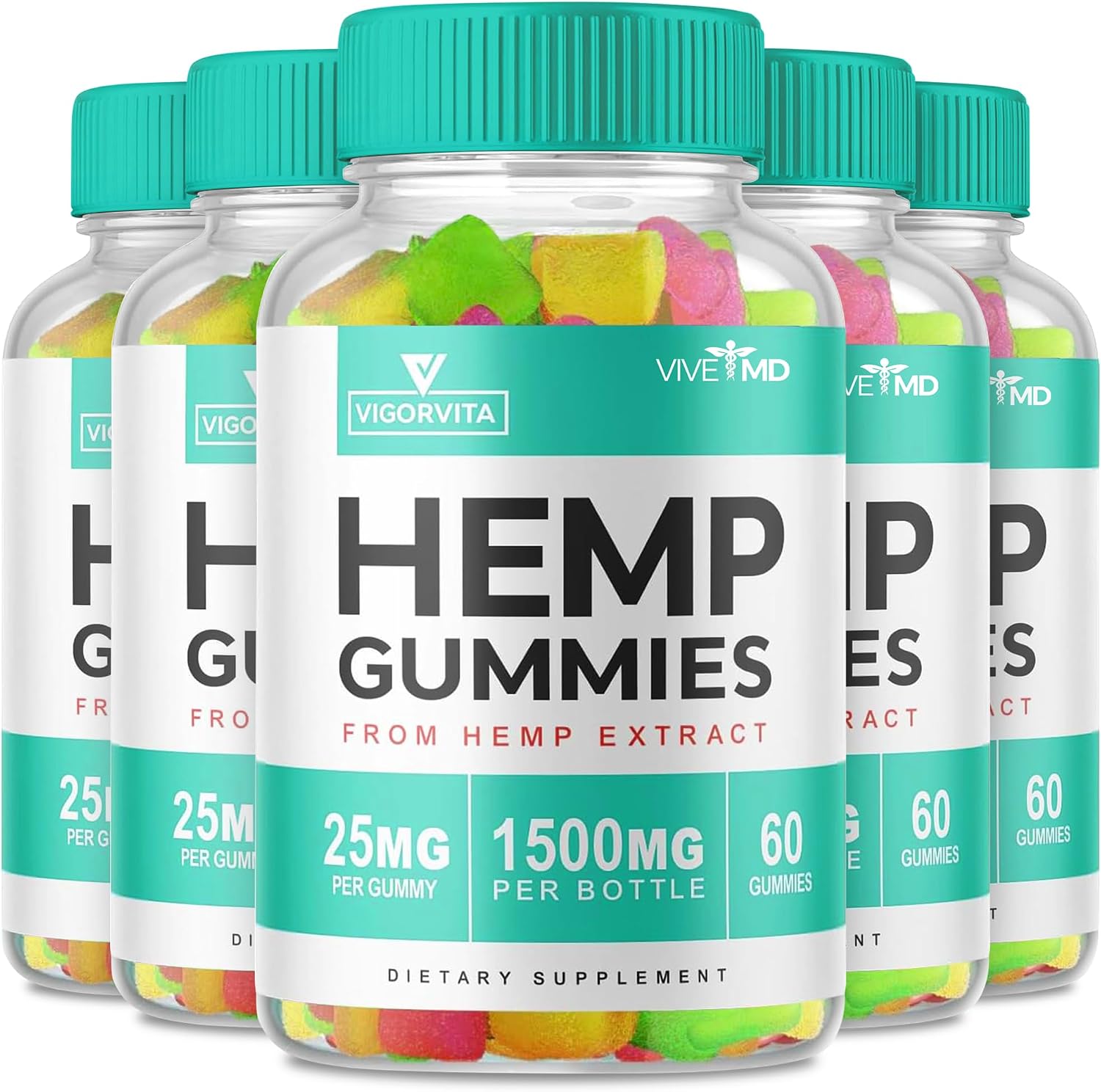 Amazon.com: Vigorvita Gummies for Men Hemp Gummies Mens Supplement ...
