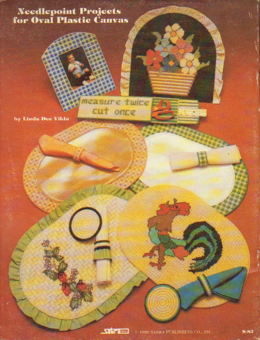 Needlepoint Projects for Oval Plastic Canvas (Sabra, S-83) | Amazon.com.br