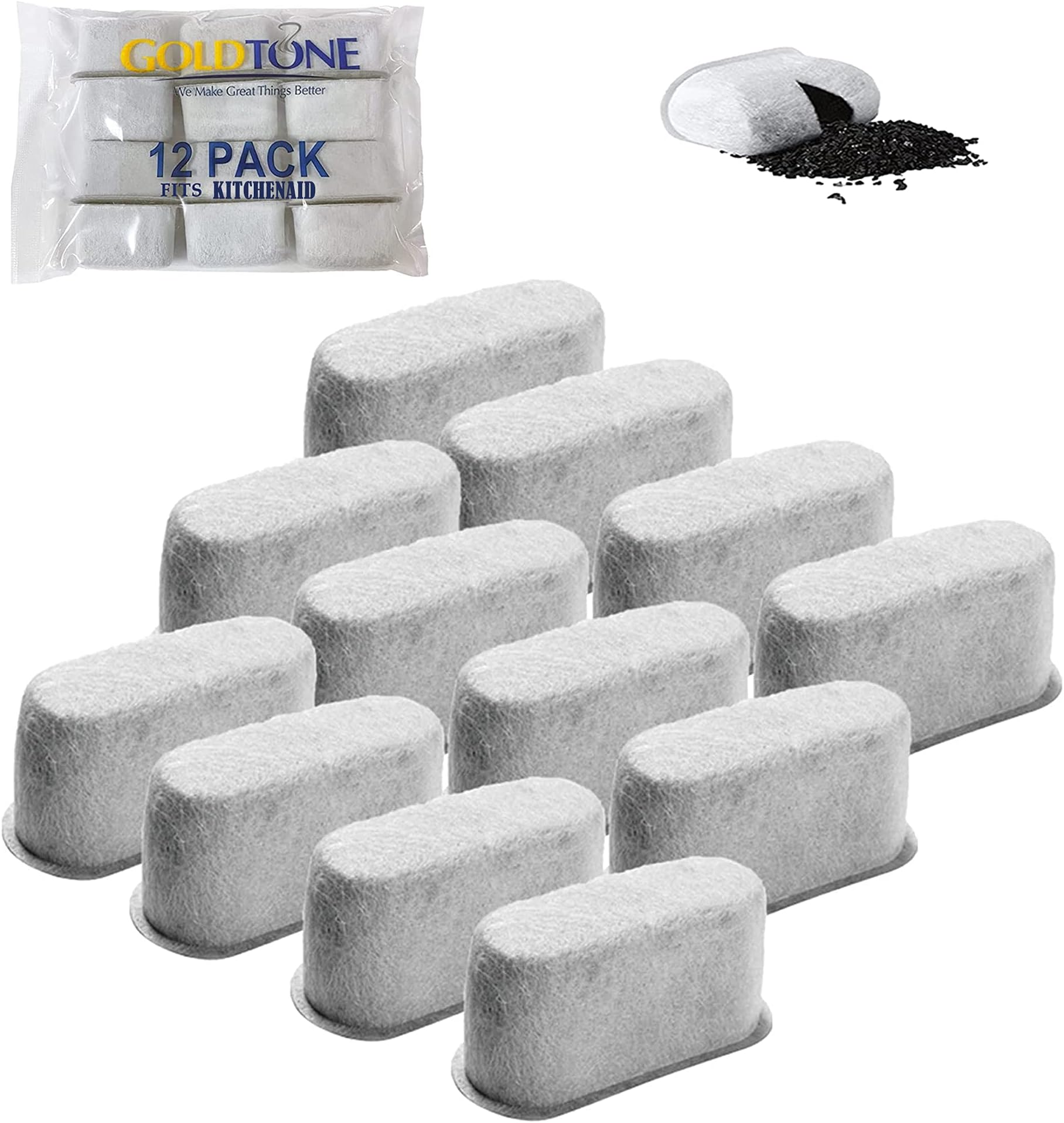 Amazon.com: Nispira Charcoal Water Filter Replacement Compatible with ...