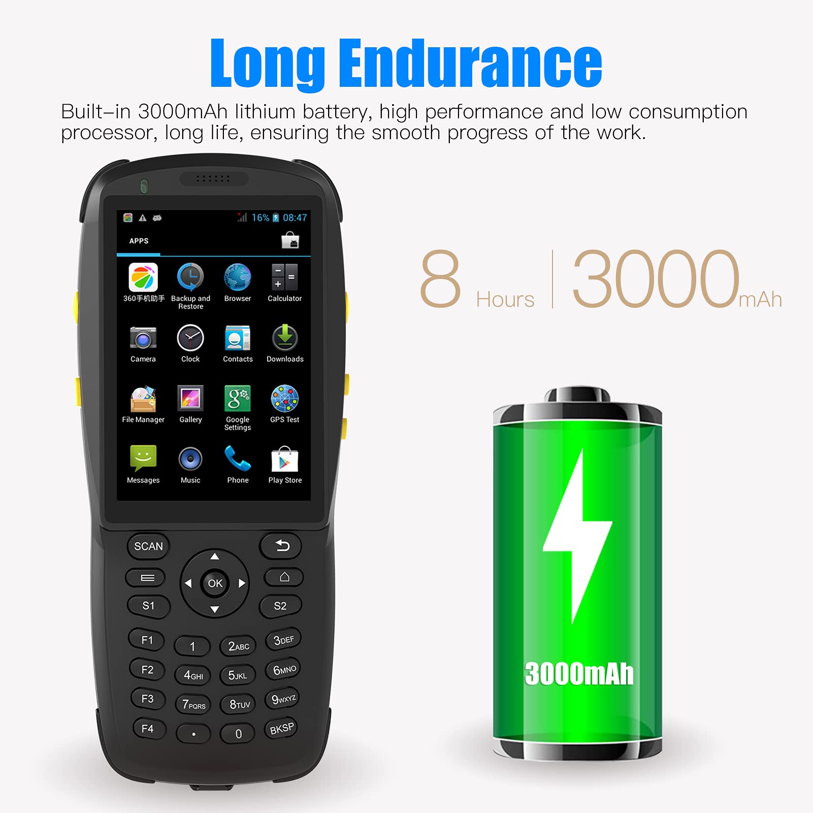 Buy Anself Barcode Scanner Android PDA Handheld POS Terminal Inventory ...