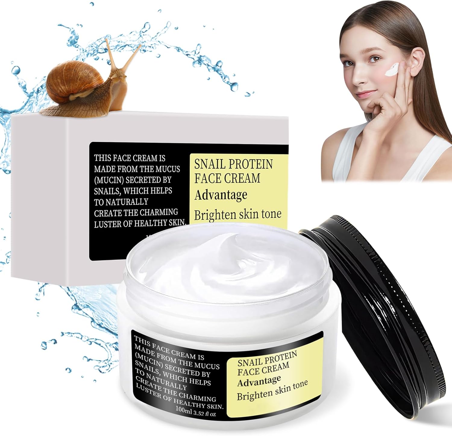 Miioto Advanced Snail 92 All In One Cream, snigelkräm för ansikte ...