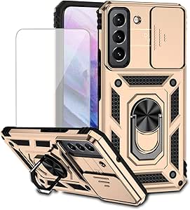 Amazon.com: Yodueiv for Galaxy S22 Case, Samsung S22 5G SM-S901U Case with Tempered Glass Screen ...