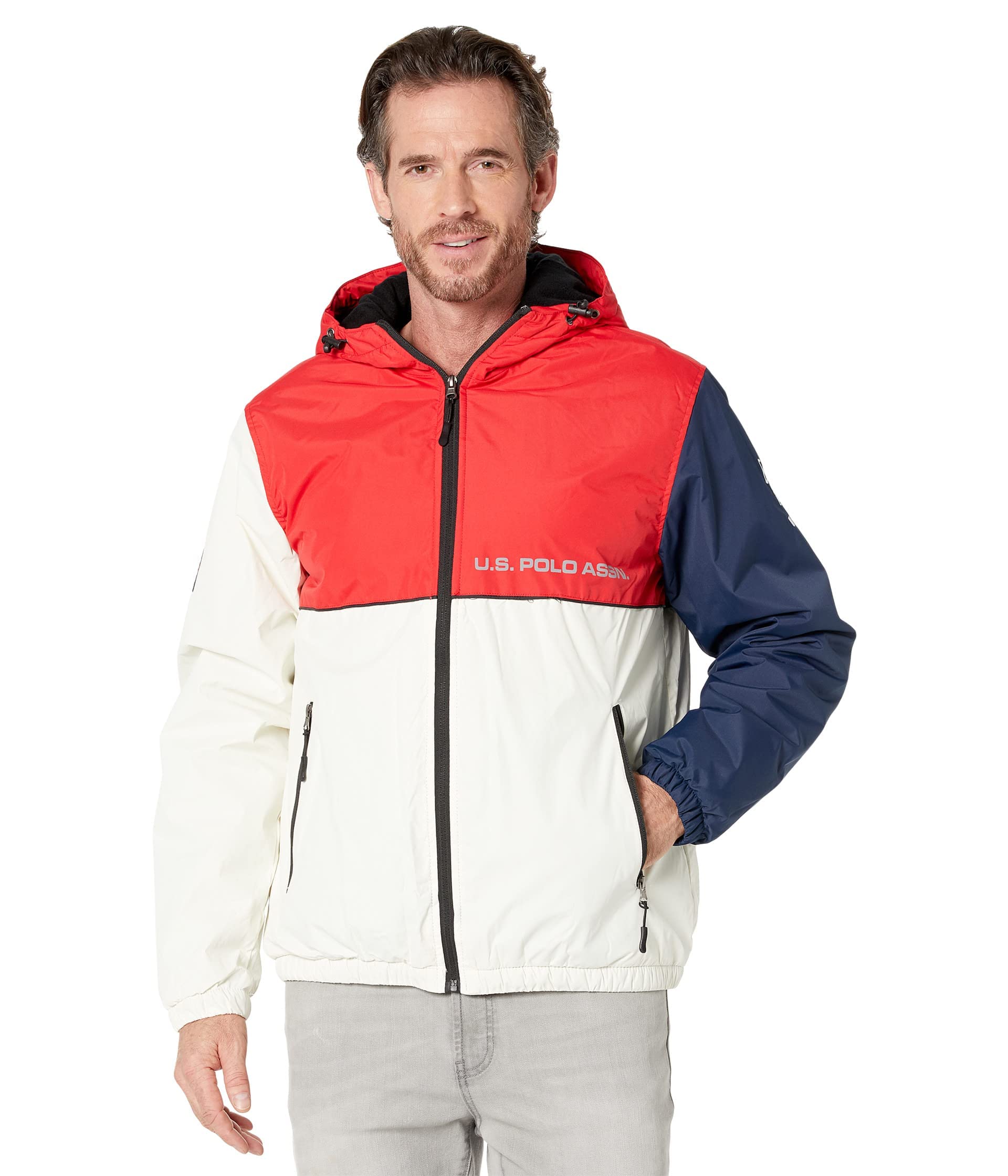 U.S. Polo Assn. Americana Jacket Engine Red MD at Amazon Men’s Clothing ...