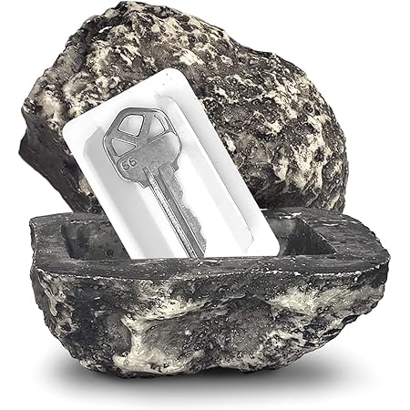 Fake Rock Hide a Key Outdoor - Looks Real! Hidden Key Holder for ...