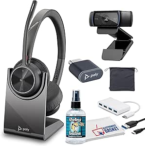 Amazon.com: Poly Voyager 4320 Bluetooth Headset with BT700 Dongle and ...
