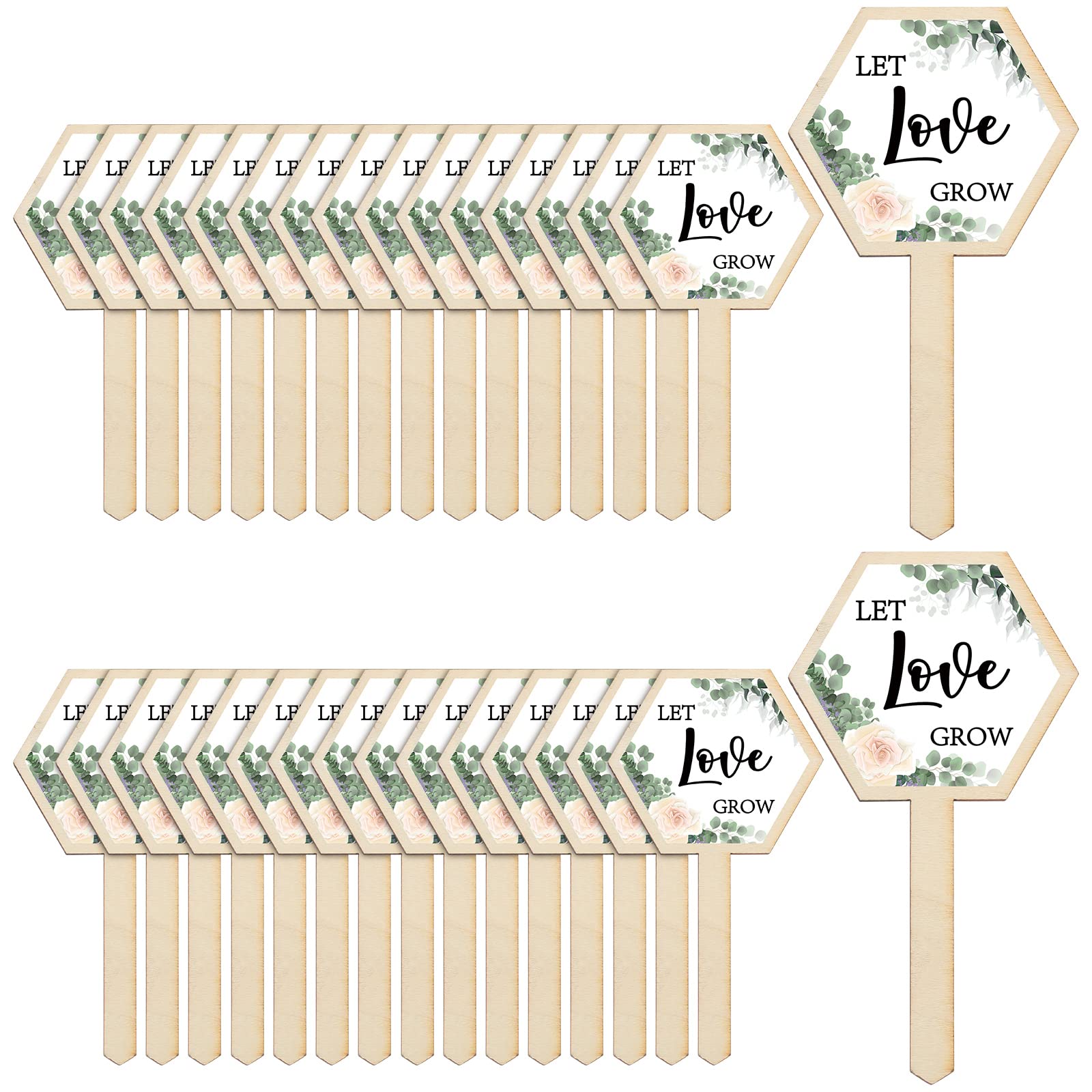 Snapklik.com : 60 Pcs Let Love Grow Succulent Tags For Baby Shower ...