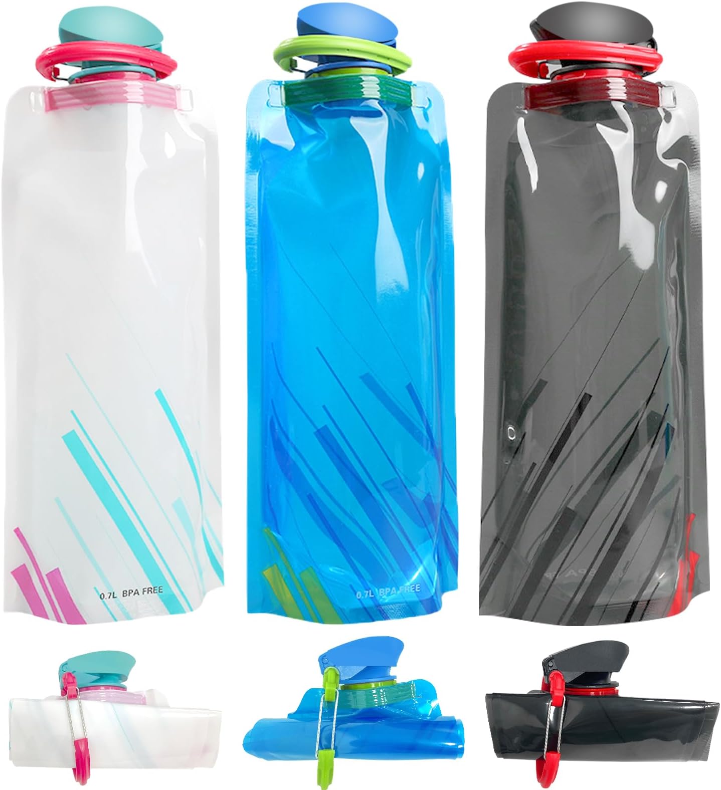 Amazon.com: Running Water Bottle Hand Held-5oz Flexible Running Bottle ...