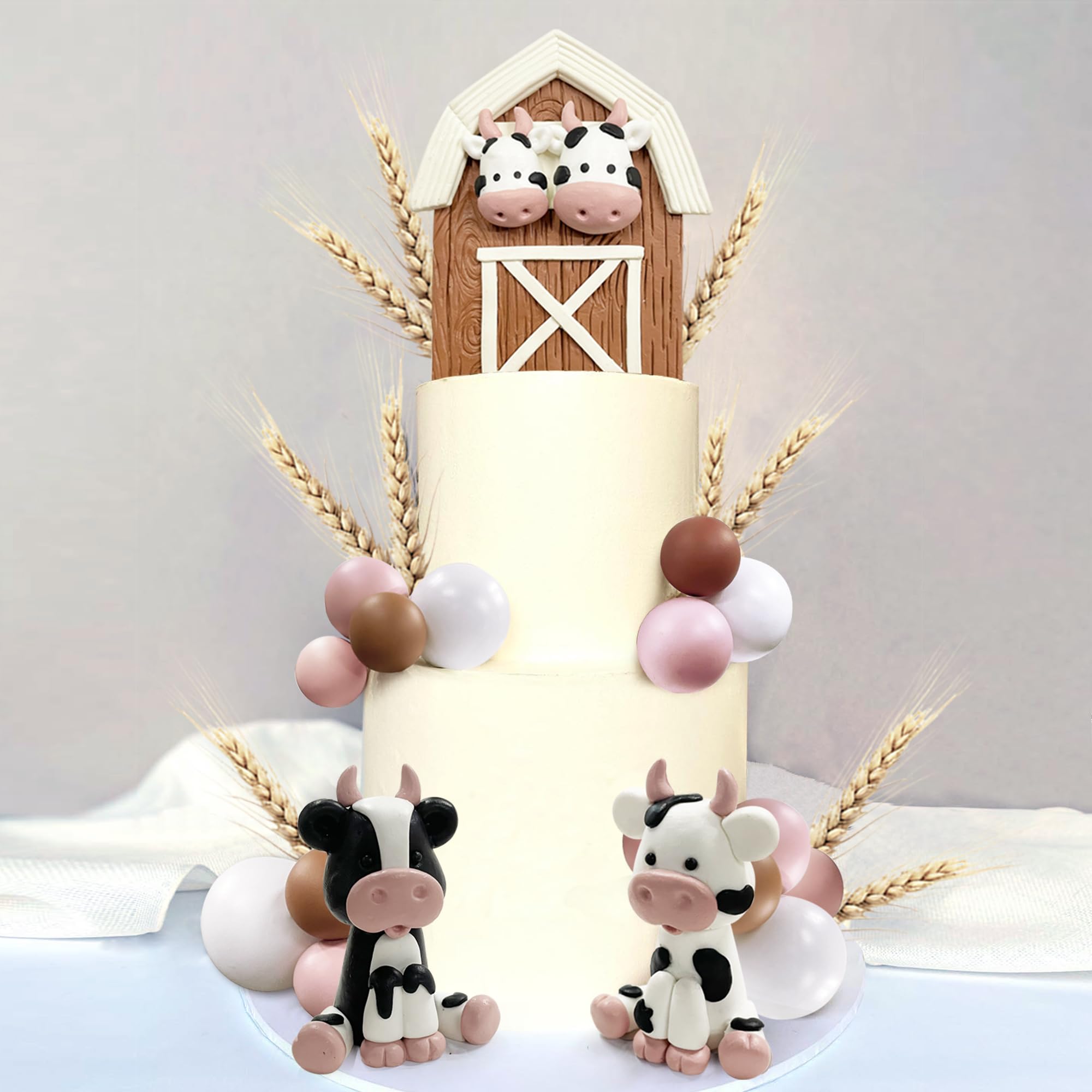 Snapklik.com : 22 PCS Cow Cake Topper Farm Cow Cake Decorations For ...
