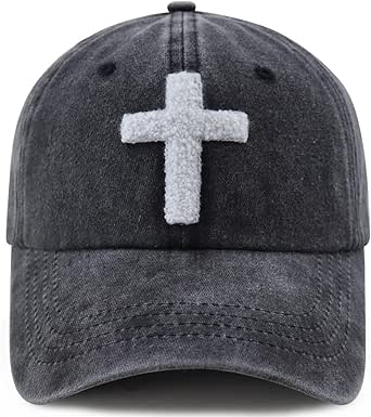 Christian Gifts for Women Men, Funny Jesus Cross Hat, Adjustable Cotton ...