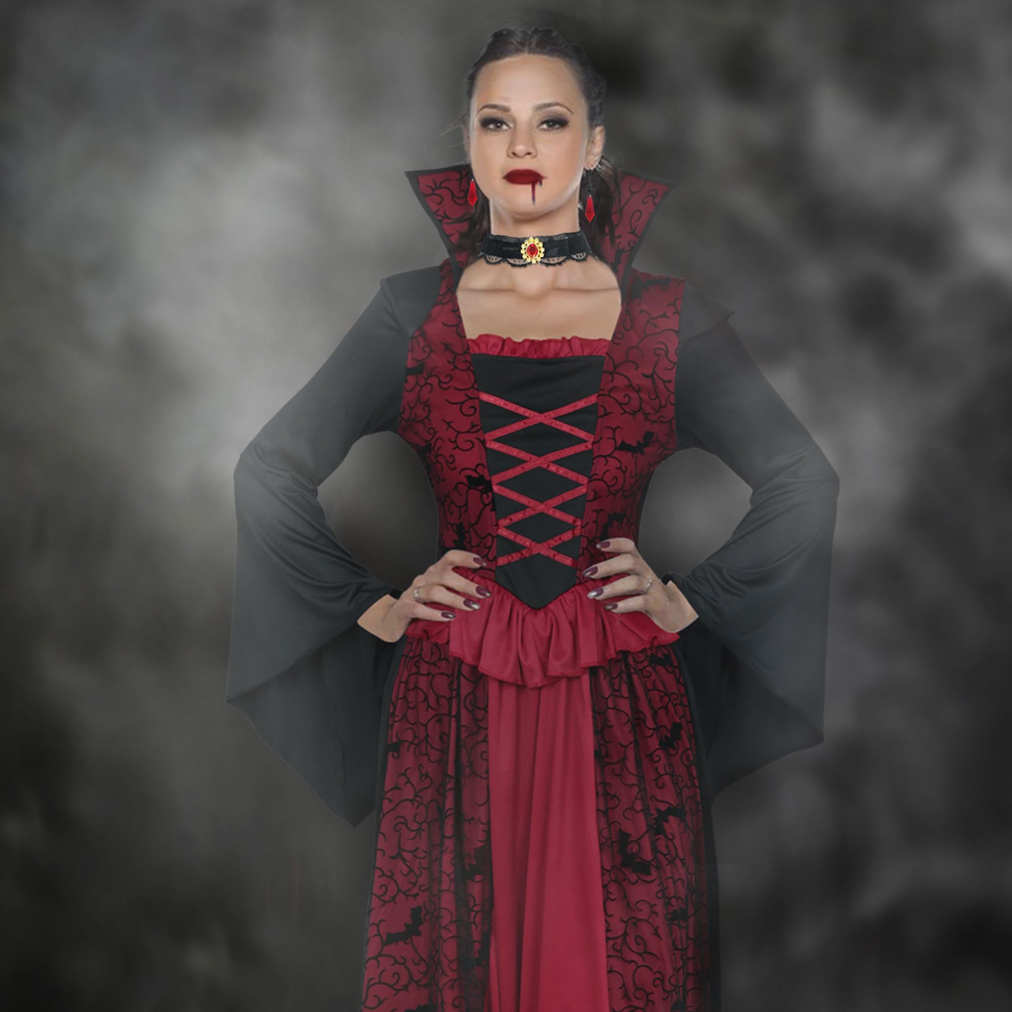 Snapklik.com : Womens Vampire Costume Female Adult Halloween Costume ...