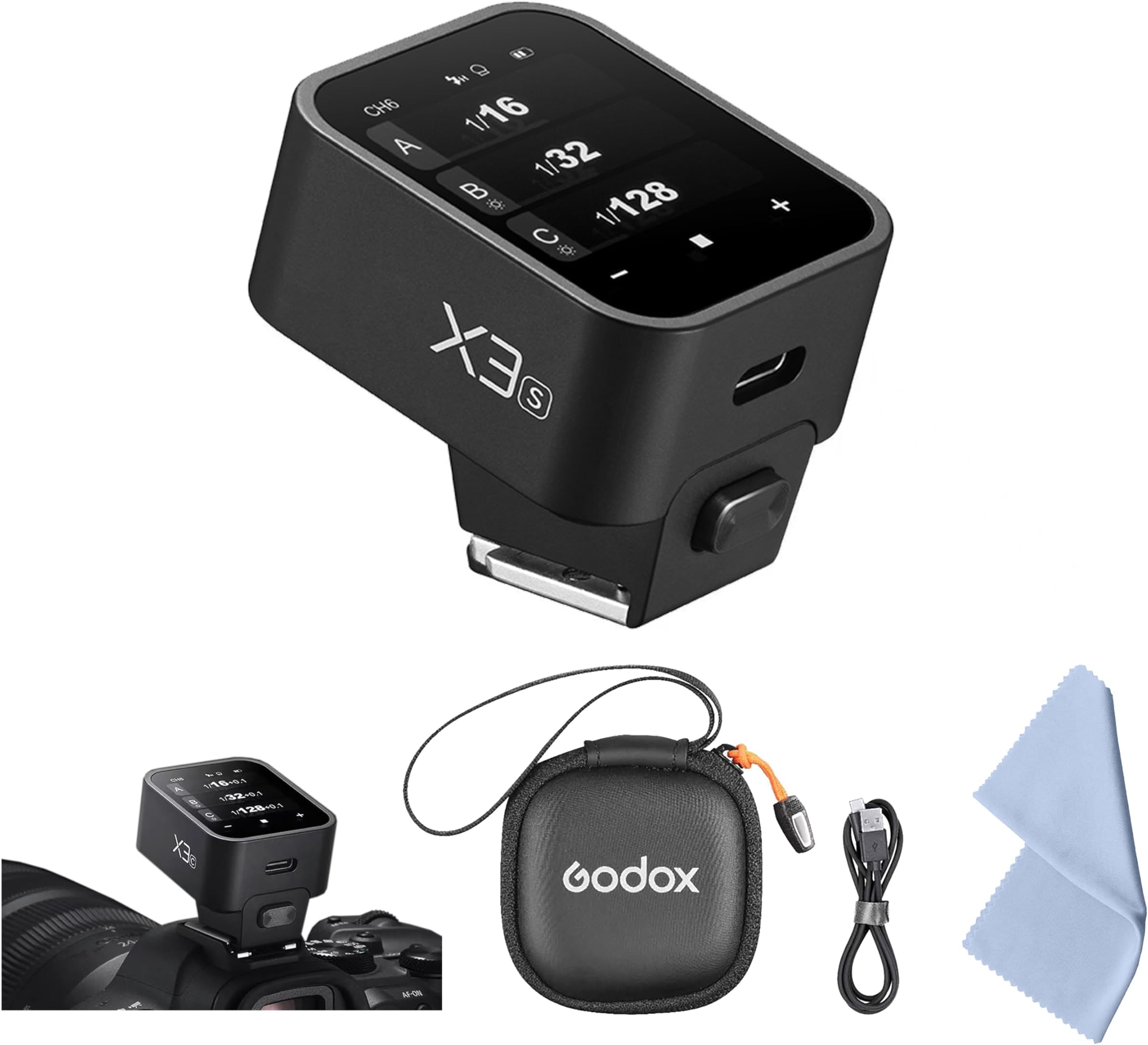 Amazon.com : GODOX X3 X3S X3-S TTL Touchscreen Flash Trigger Compatible ...