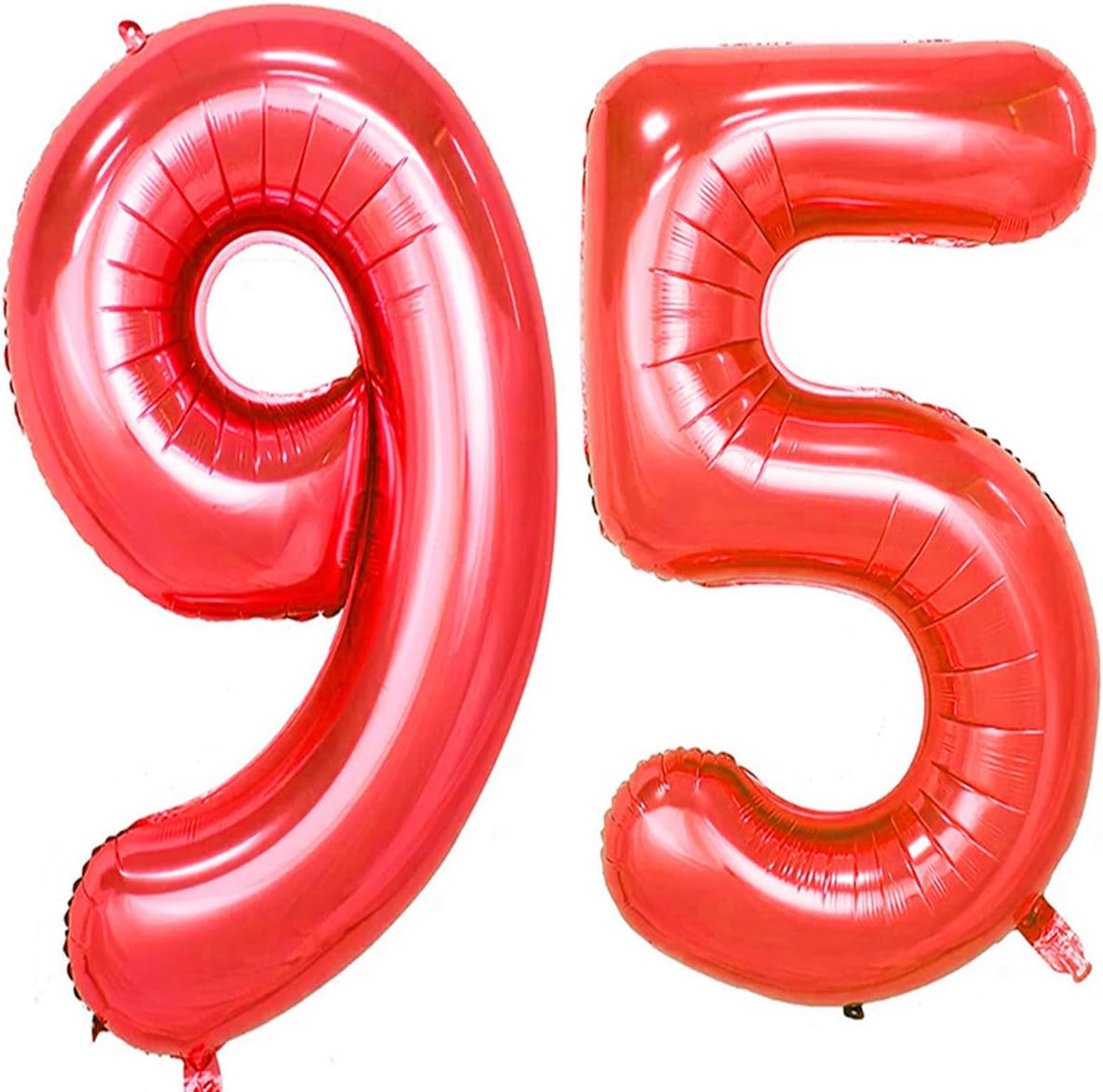 Amazon.com: 40inch Red Foil 95 Helium Jumbo Digital Number Balloons ...