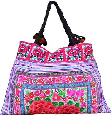 Amazon.com: BTP! Hmong Shoulder Bag Hilltribe Large Tote Ethnic Purse ...