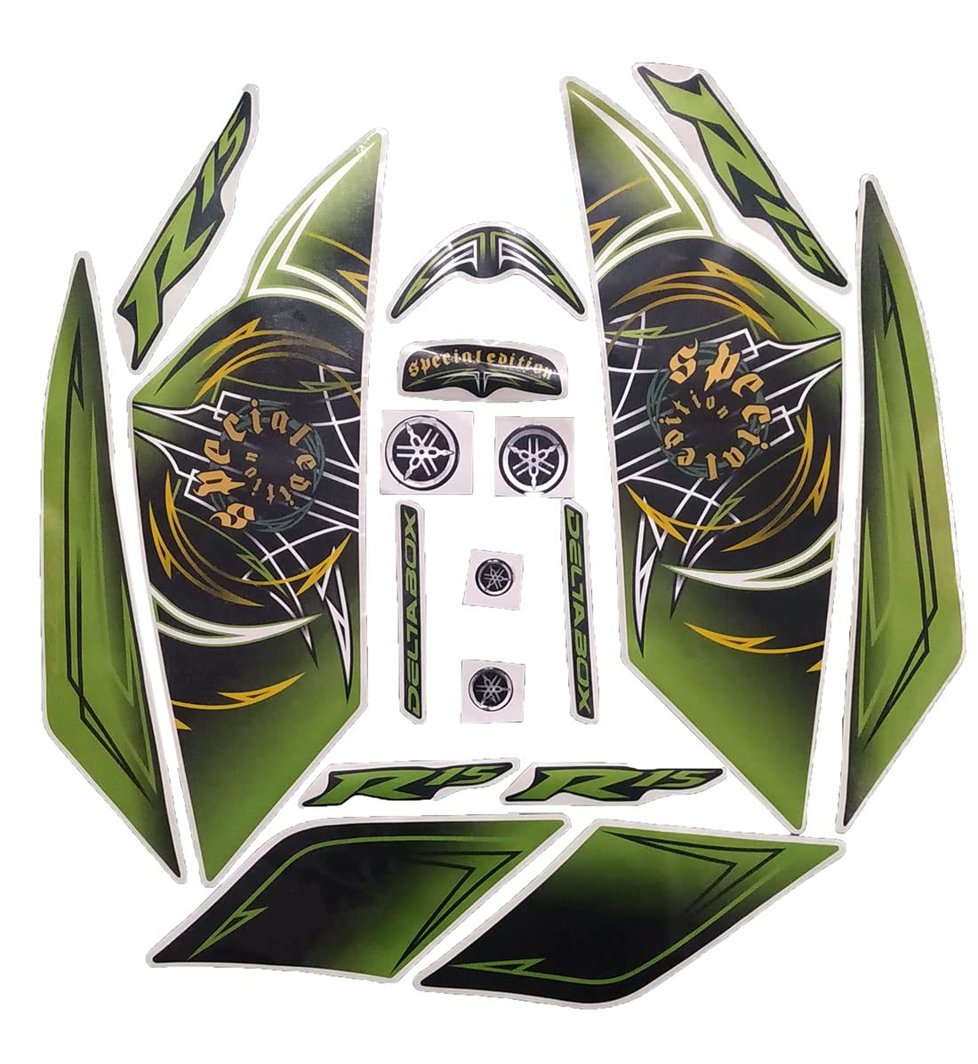 Motorcycle Bike Fancy Stickers and Decals kit Stickers for R15 : Amazon ...