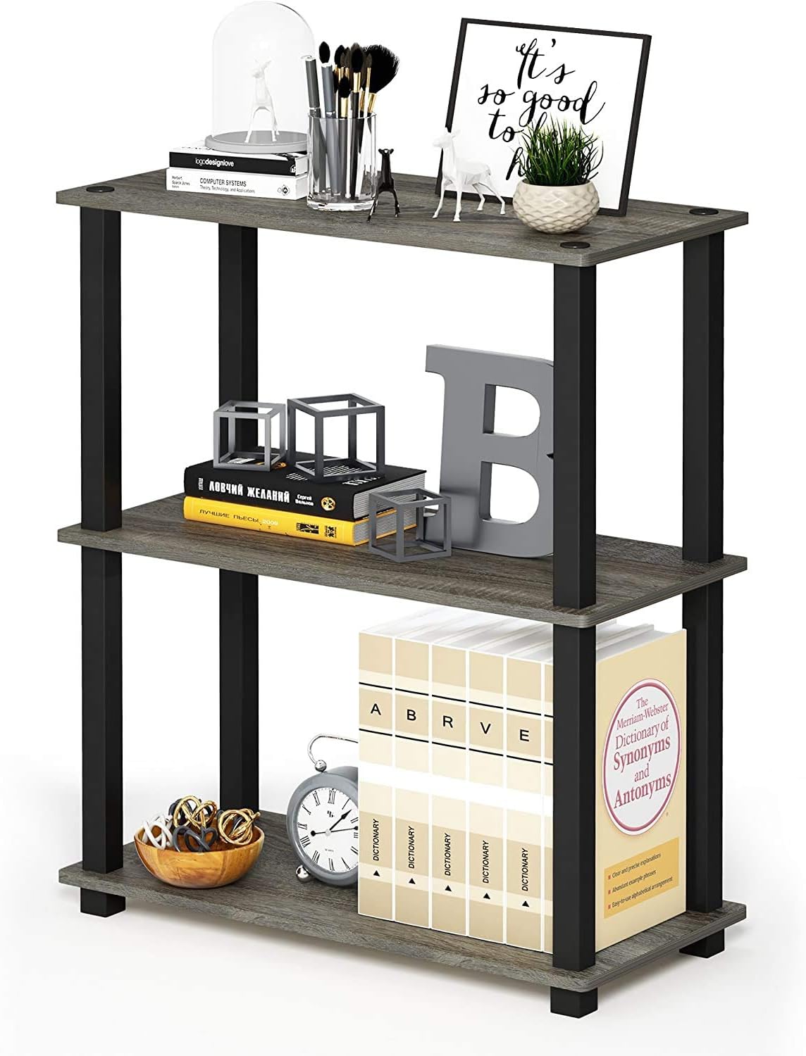 STAR WORK - 5 Corner Standing Rack Shelf Turn-N-Tube End Table Corner ...