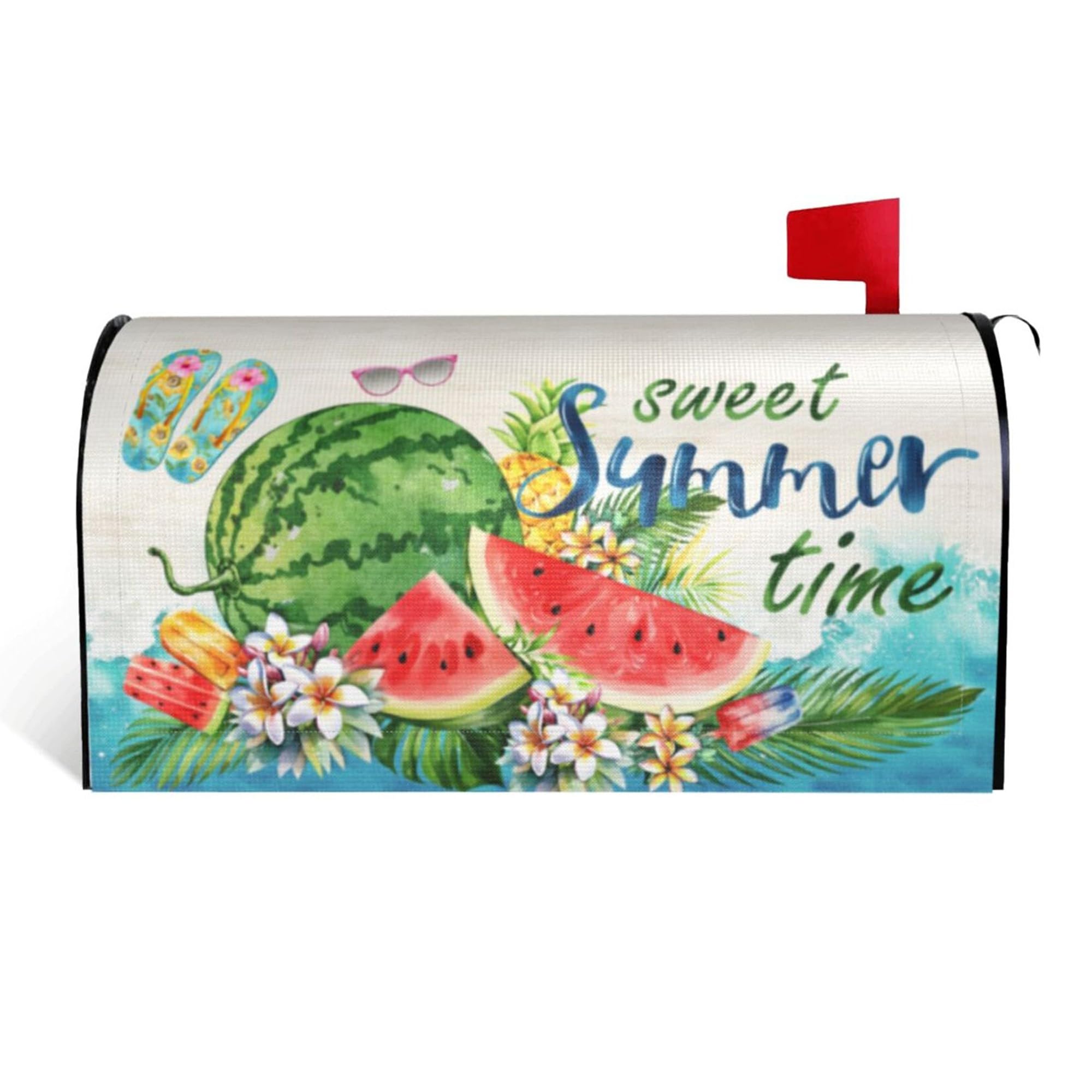 Amazon.com: Sweet Summer Time Mailbox Cover Magnetic Watermelon ...