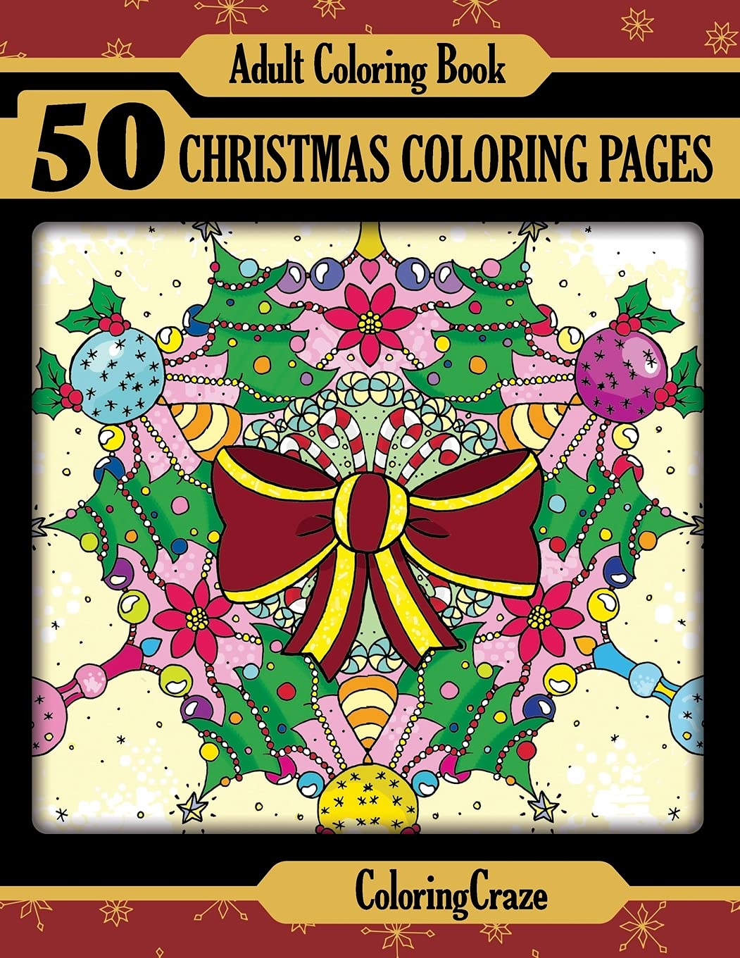 Amazon.com: Adult Coloring Book: 50 Christmas Coloring Pages (Christmas ...