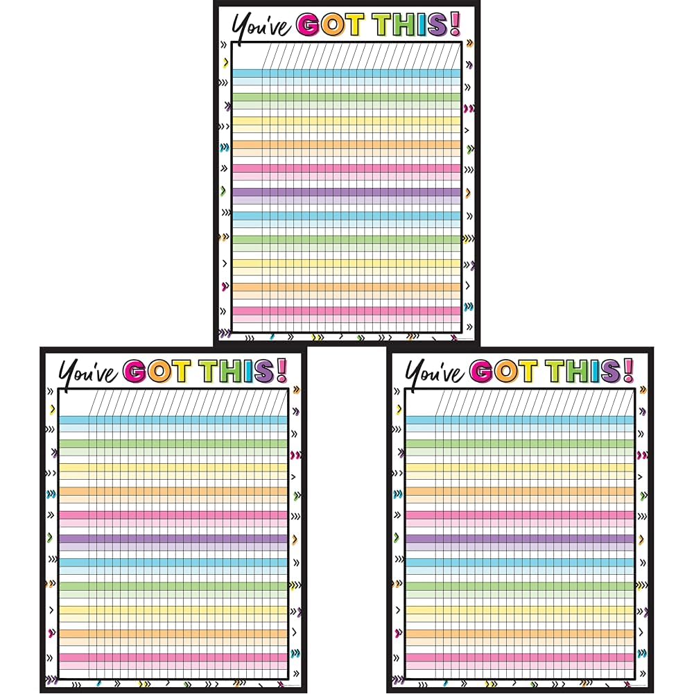 Amazon.com : Carson Dellosa Kind Vibes Incentive Chart—Motivational ...