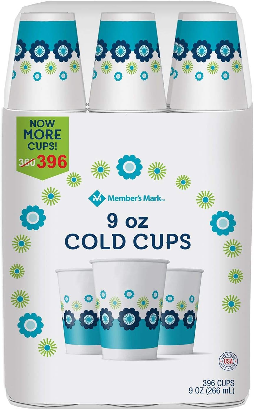 Amazon.com: 100 Pcs Disposable Cups Daisy Flower Boho Paper Cups 9 oz ...
