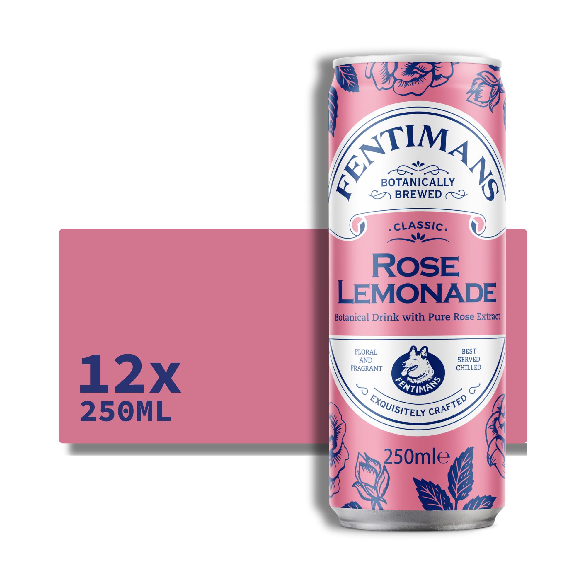 Fentimans Rose Lemonade - Botanically Brewed Lemonade made with Lemon ...