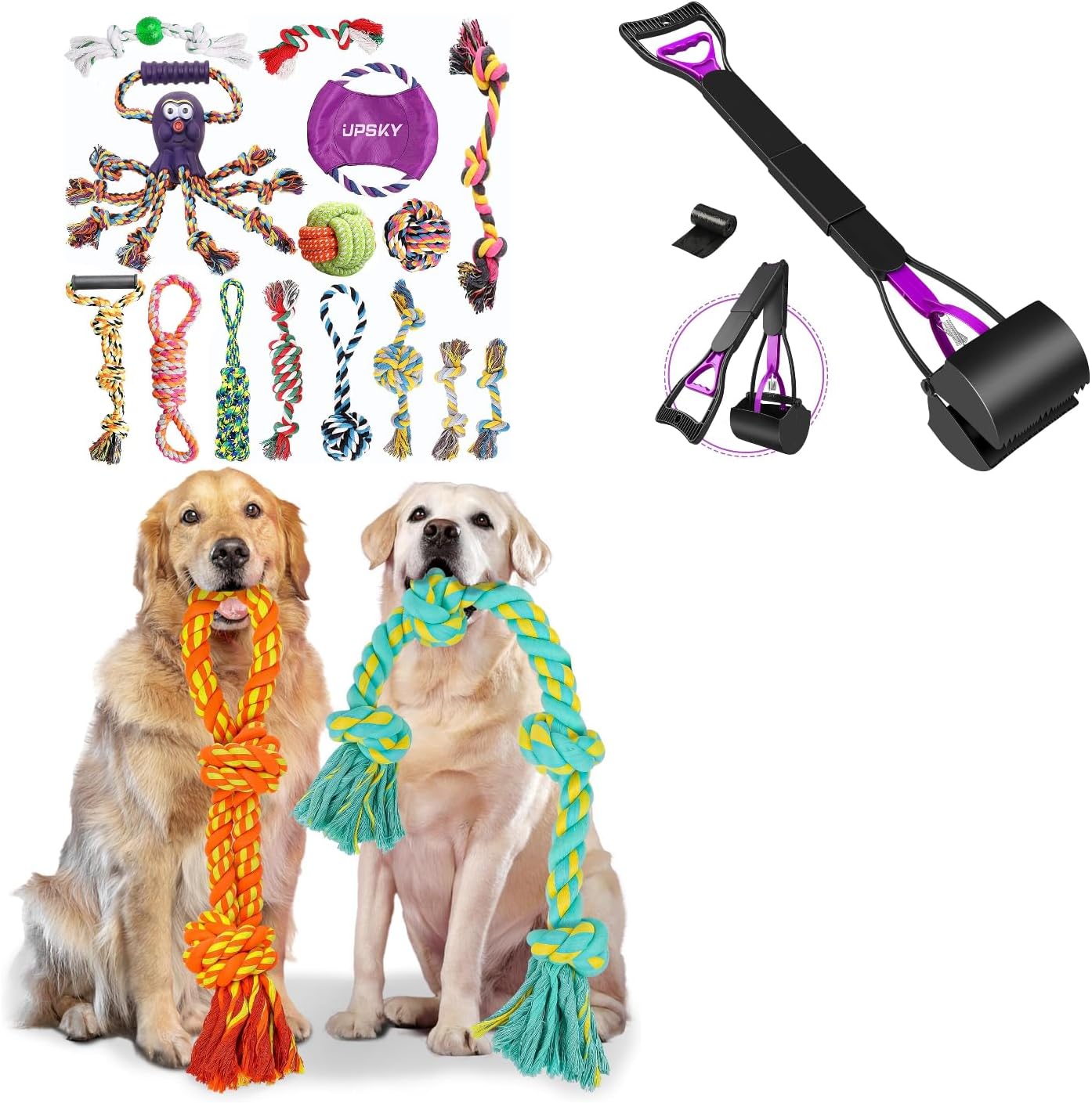 Amazon.com : UPSKY 32'' Pooper Scooper for Large Small Dogs, Long ...