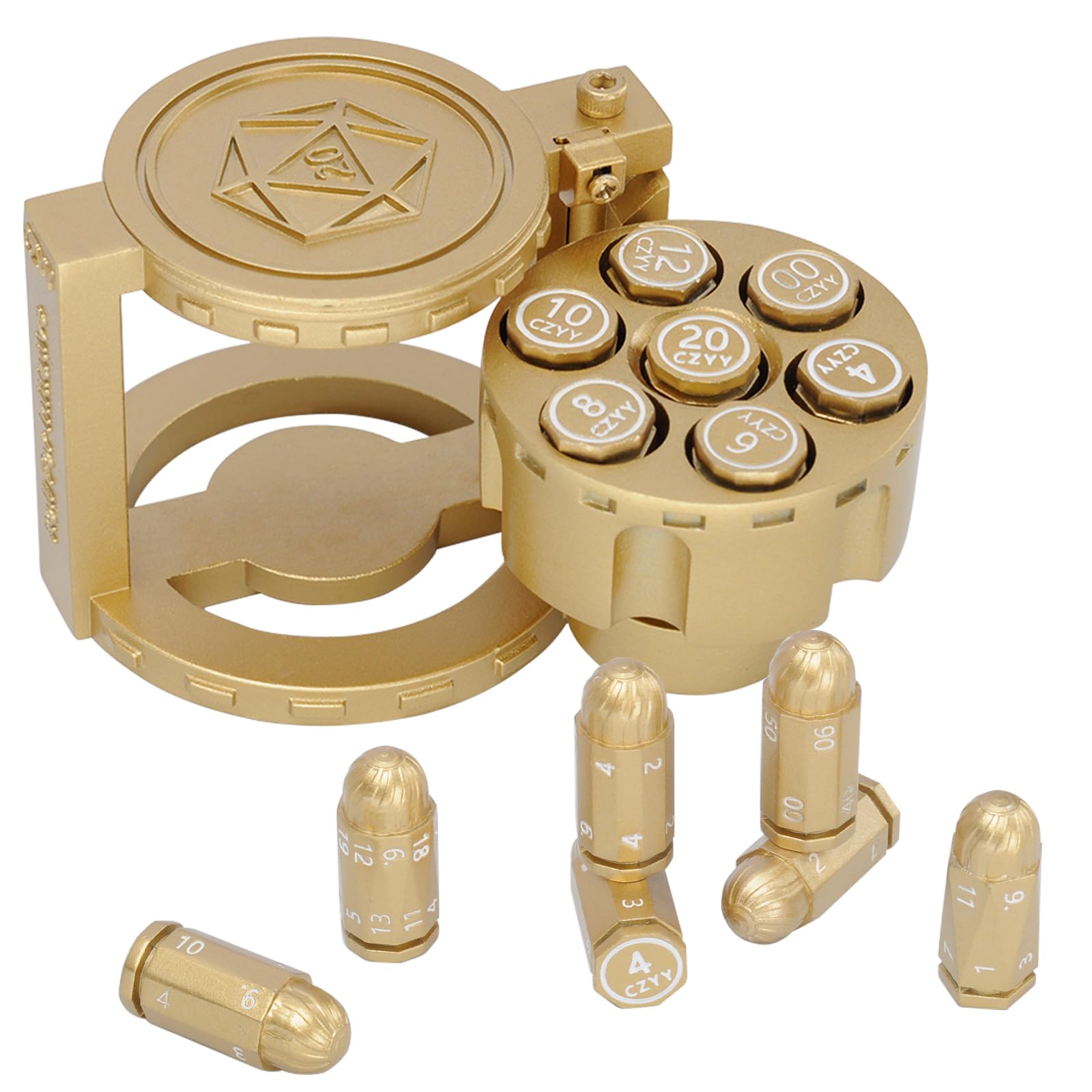 Snapklik.com : Metal Polyhedral Bullet Dice Set Of 7
