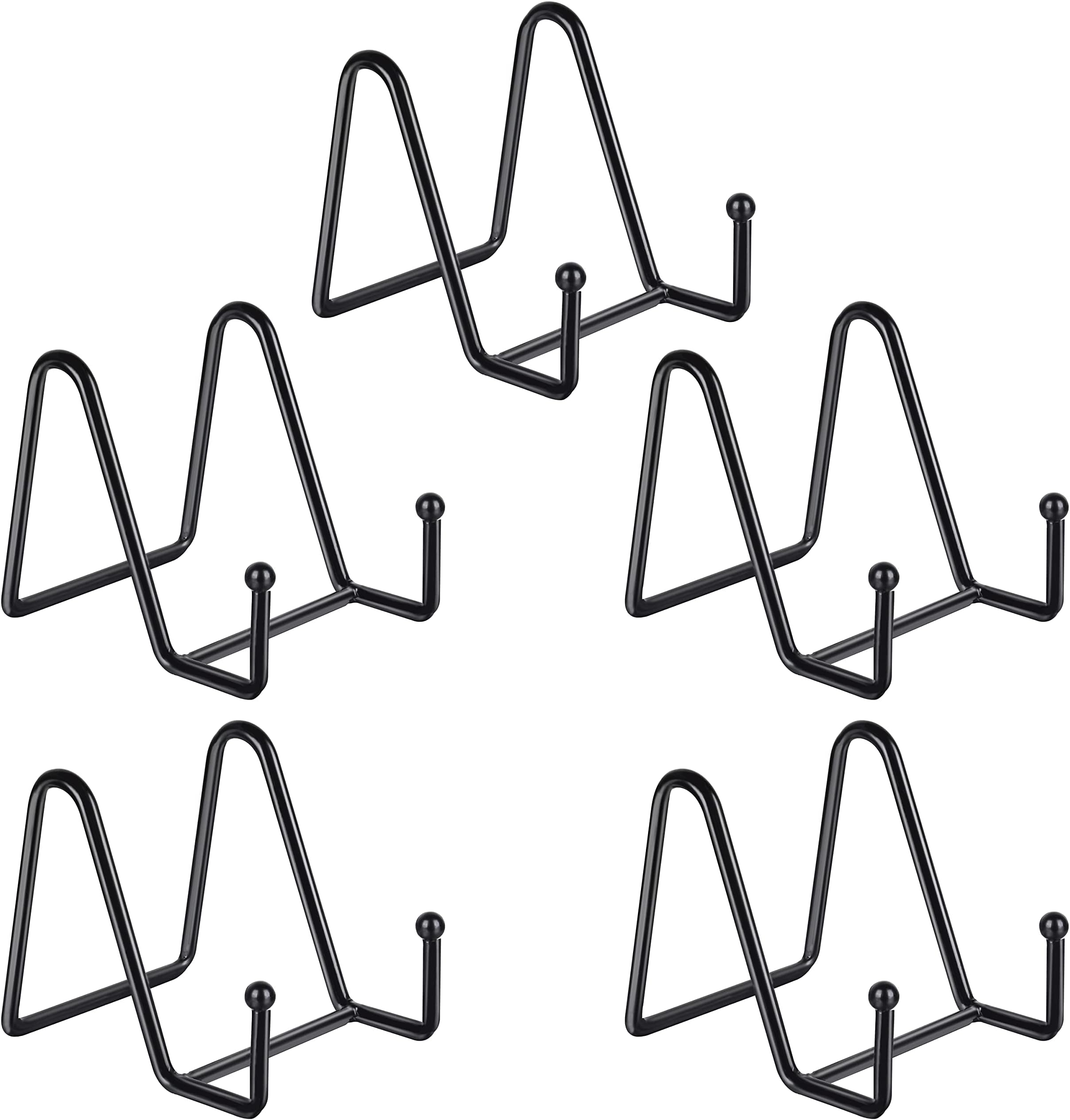 Amazon.com: Hedume 8 Pack 3 Inch Iron Display Stand, Black Metal Easel ...