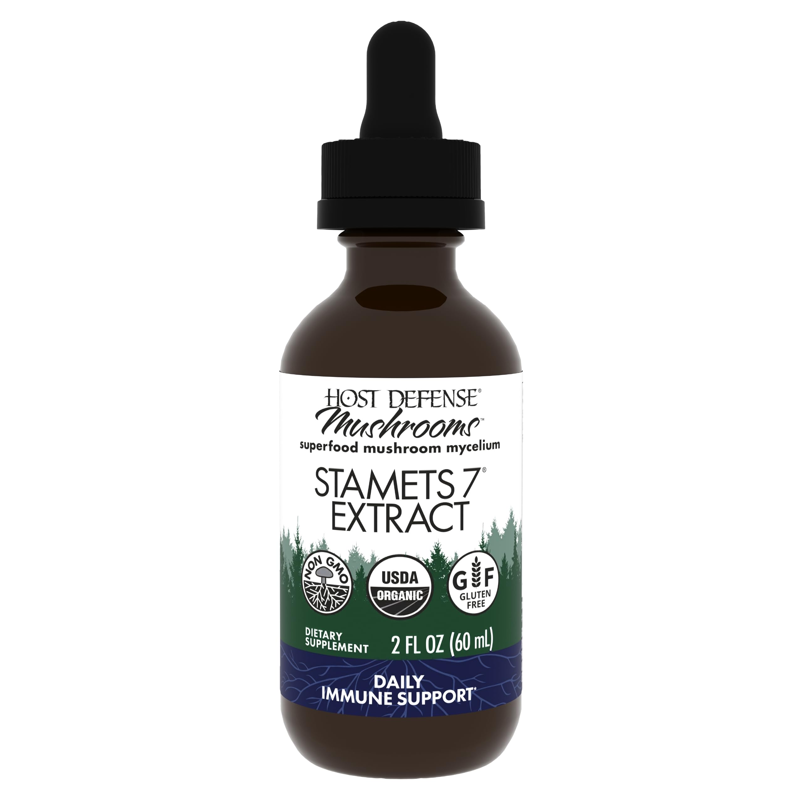 Amazon.com: Host Defense Stamets 7 Extract - 7 Species Blend - Mushroom ...