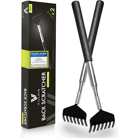 Amazon.com: Villkin Back Scratcher (2 Pack) - Extendable Stainless ...