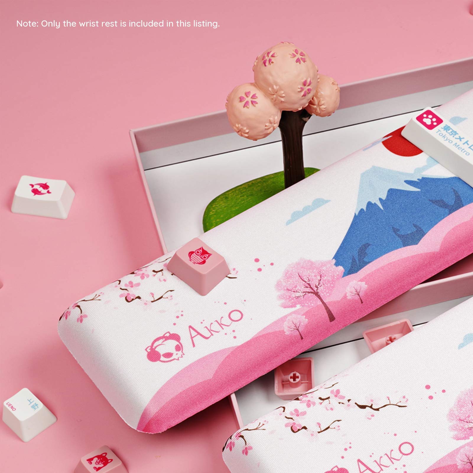 Buy Akko World Tour Tokyo R2 Keycap and 108-Key Full Size Wrist Rest ...