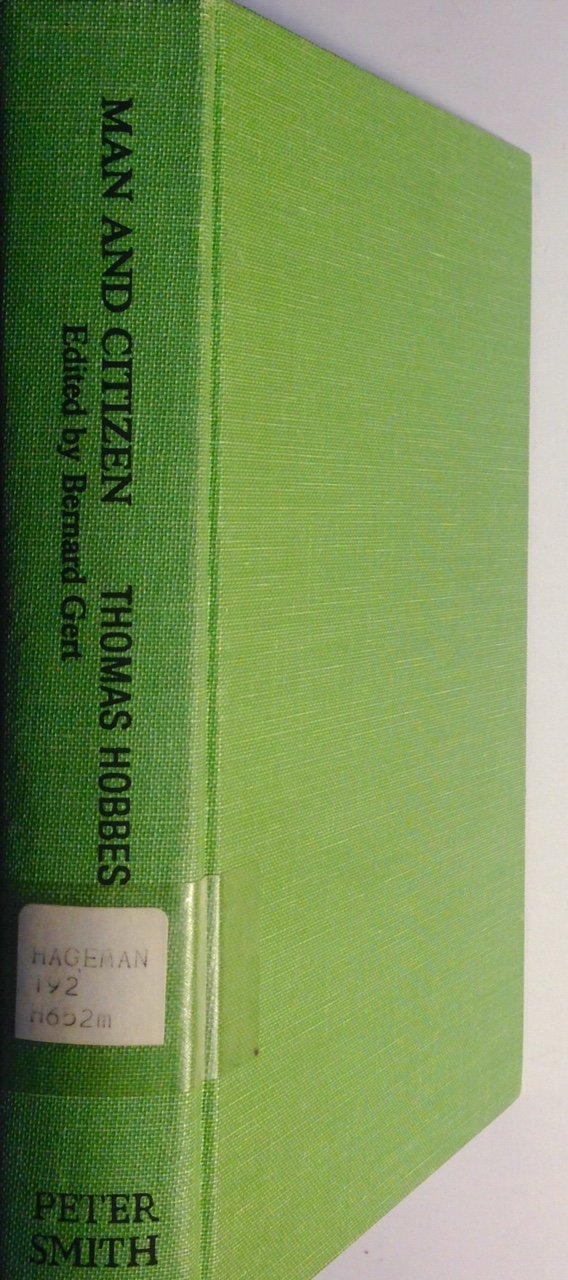 Amazon.co.jp: Man and Citizen: Thomas Hobbes's "De Homine," Translated ...