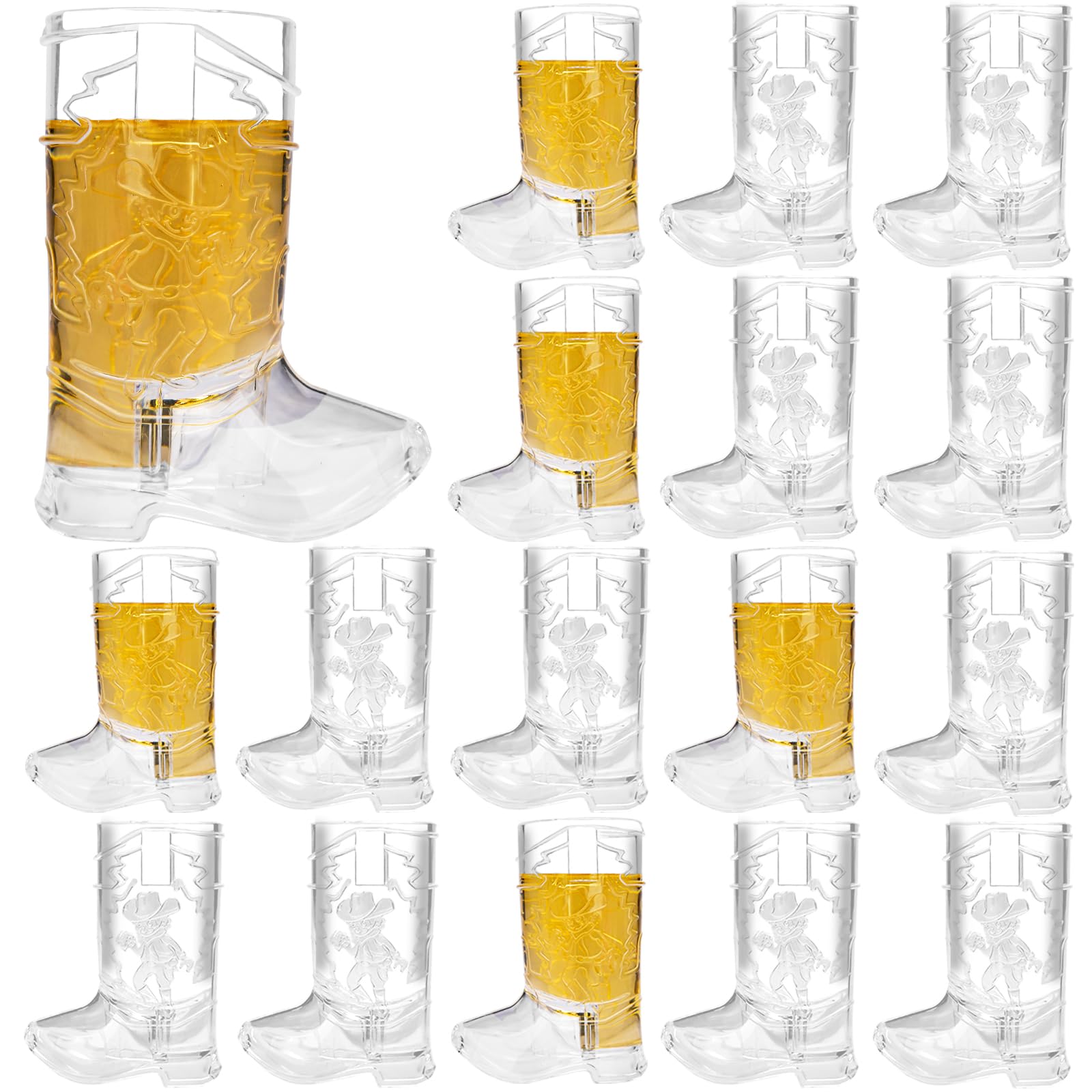 Cowboy Boot Shot Glass Necklace Sieral Cowboy Boot Shot Glasses, 6 Pcs ...