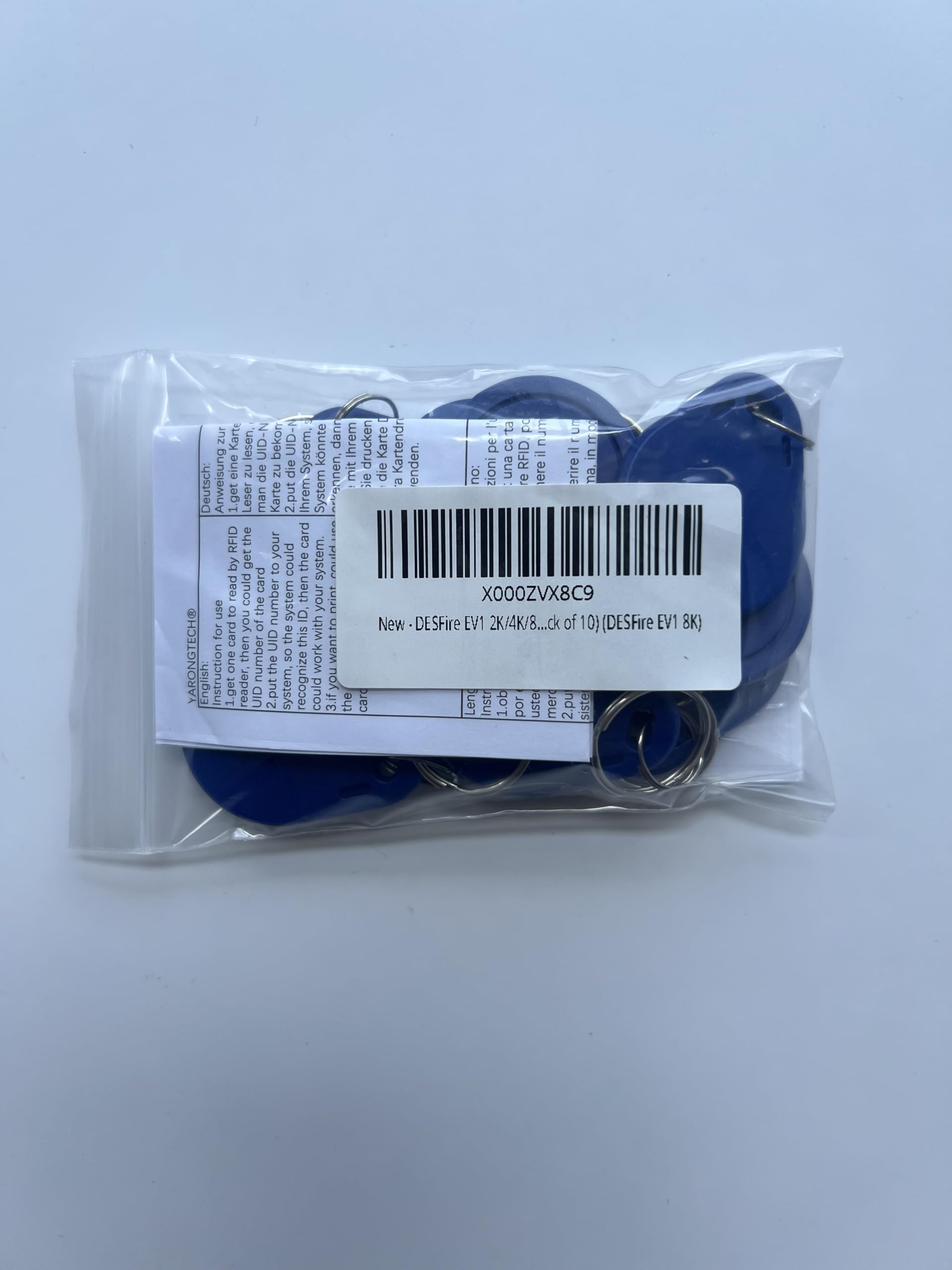 2n Mifare Desfire Ev3 MIFARE DESFire EV3 NFC Tags - 2K/4K/8K Blue Fob ...